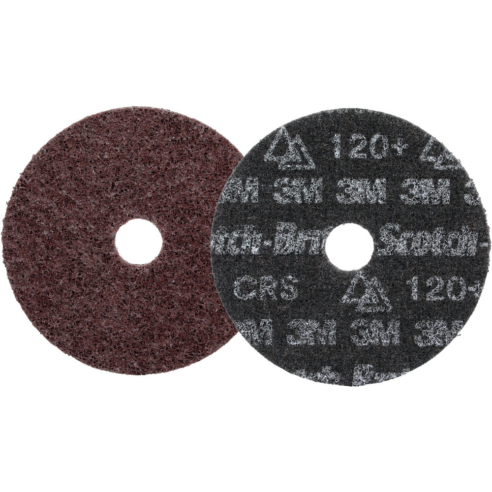 3M - Hook & Loop Disc: 5" Dia, 7/8" Hole, 120 Grit, Non-Woven ...