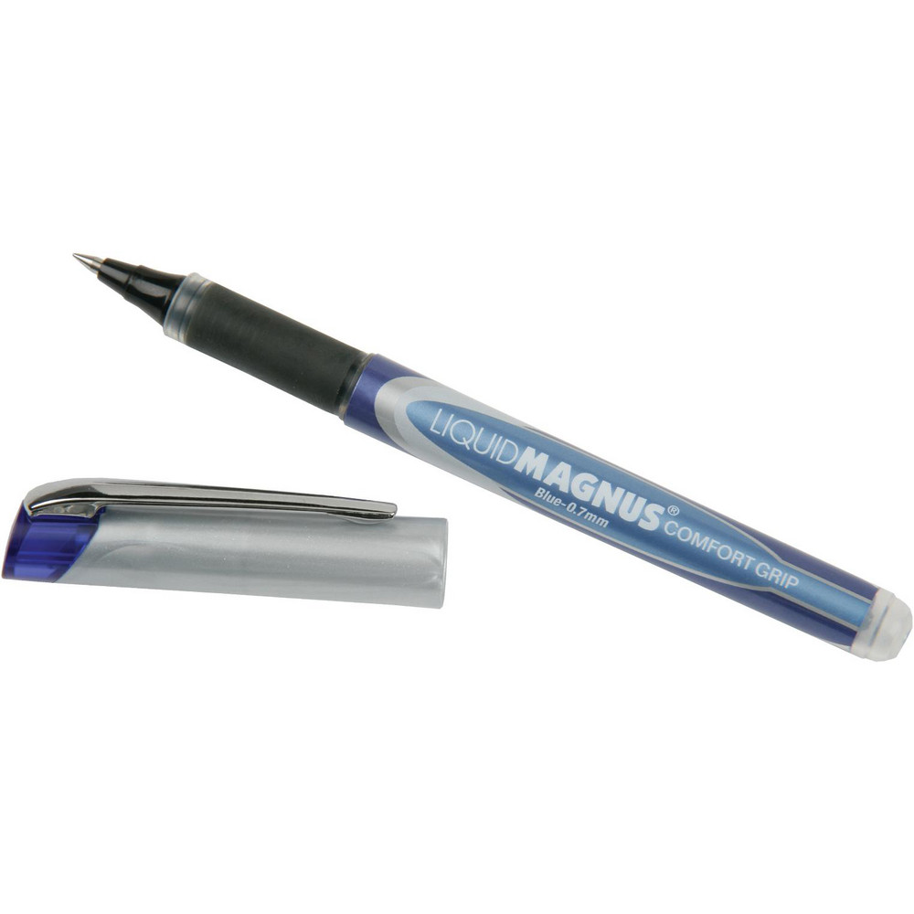 AbilityOne - .7MM BLUE FINT PT 12PK LIQUID MAGNUS ROLLER PEN | MSC Direct