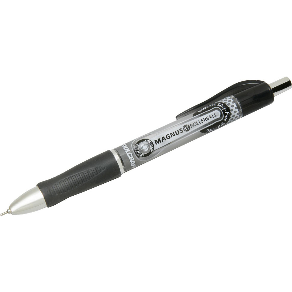 AbilityOne - .7MM FINE PT BLK 12/PK MAGNUS ROLLERBALL PEN | MSC Direct