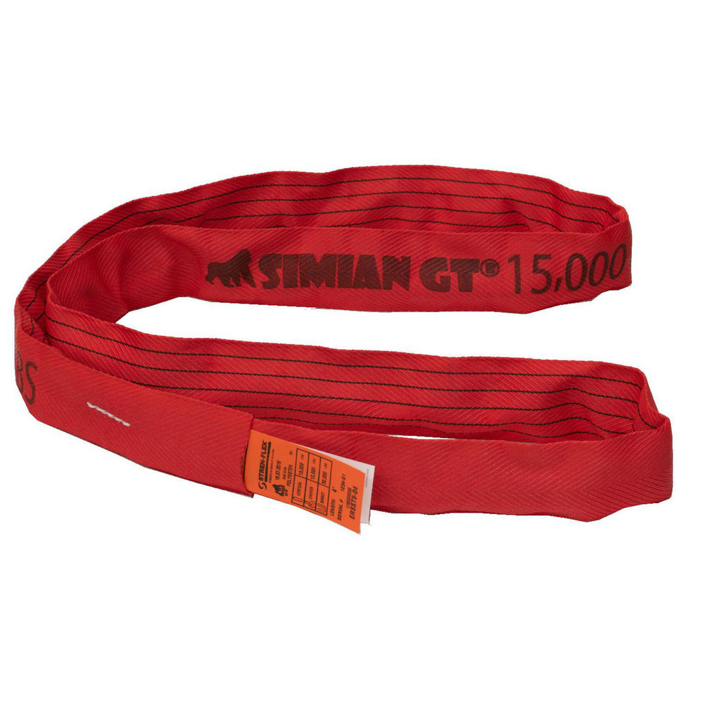 Stren-Flex - Endless Round Sling: 12' Long, 15000 lb Vertical Capacity ...