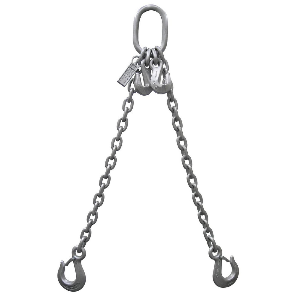 Stren-Flex - Chain Sling: Double-Leg, Oblong & Sling Hook, 14' Long ...