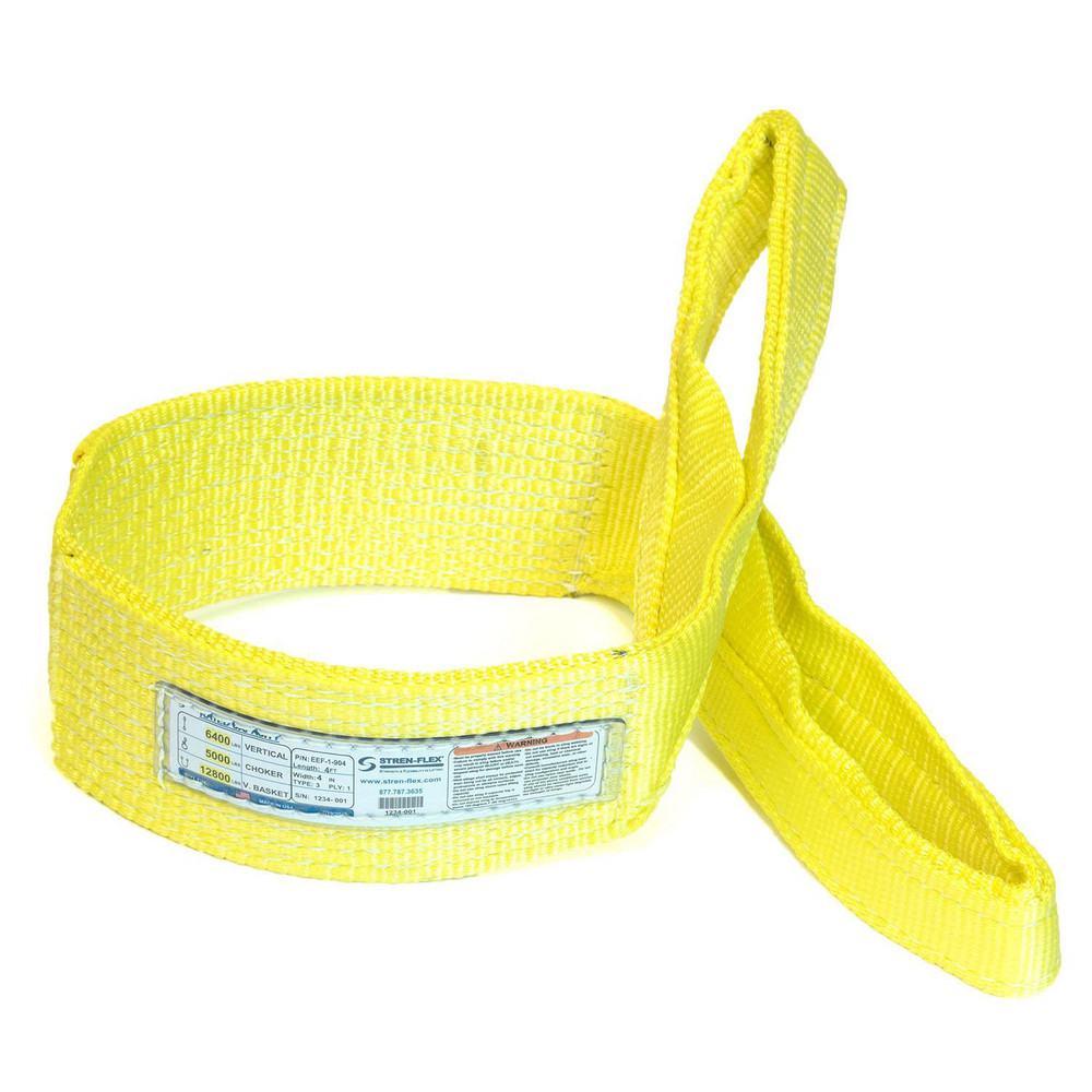 Stren-Flex - Slings & Tiedowns (Load-Rated); Sling Type: Eye & Eye ...