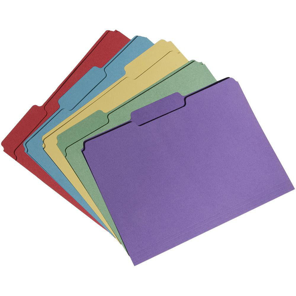 AbilityOne - 1/3 CUT LTR 100/BX RECYCLED FILE FOLDER | MSC Direct