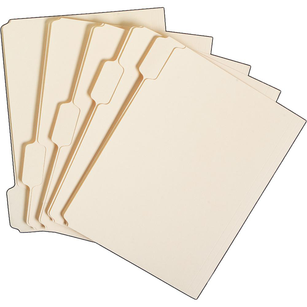 AbilityOne - 1/5 CUT LETTER 100/BX MANILA FILE FOLDER | MSC Direct