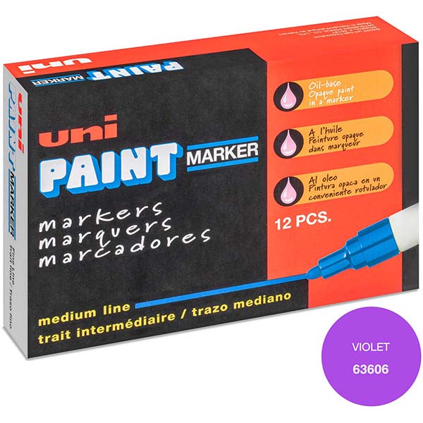 Uni-Ball - Violet Paint Marker - 97710321 - MSC Industrial Supply