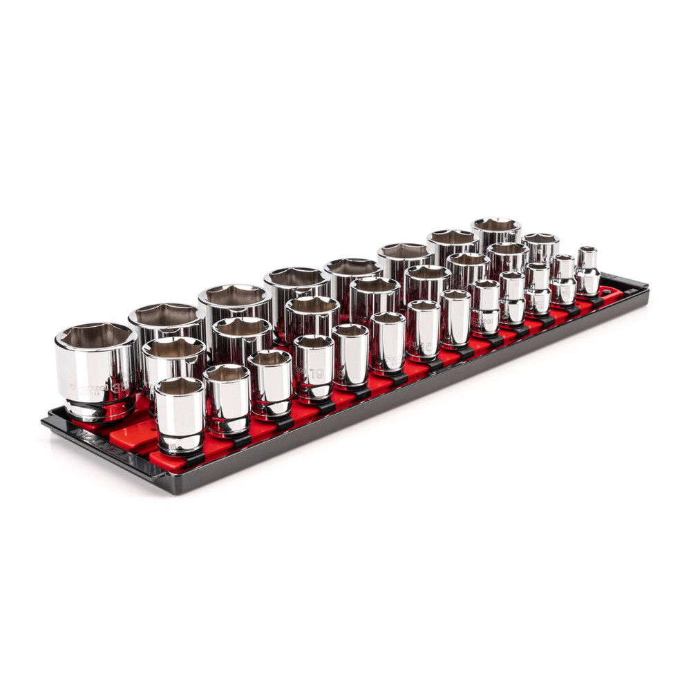 Tekton - Socket Set: Standard, 29 Pc, 1/2" Drive | MSC Direct