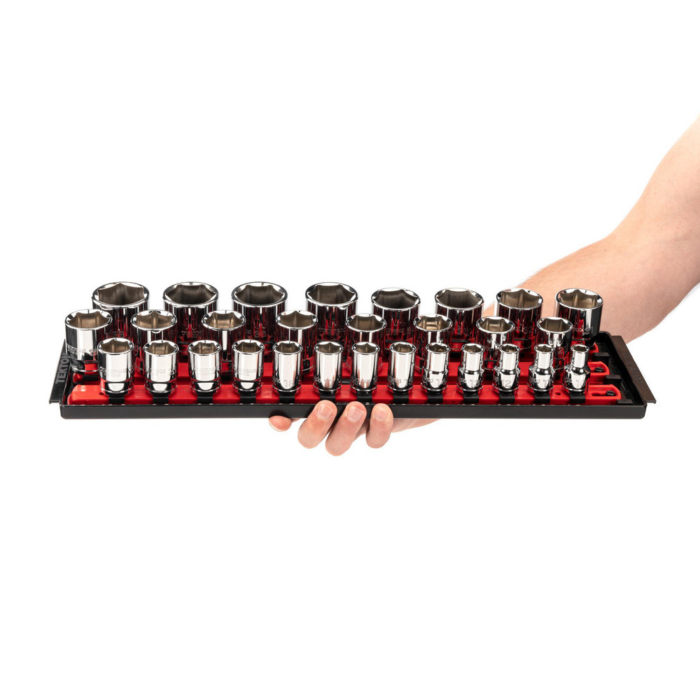 Tekton - Socket Set: Standard, 29 Pc, 1/2" Drive | MSC Direct