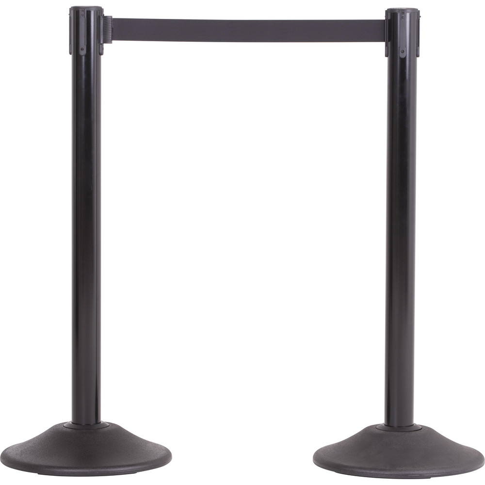 US Weight - 13' BLK 2/PK PREMIUM STEEL STANCHION | MSC Direct
