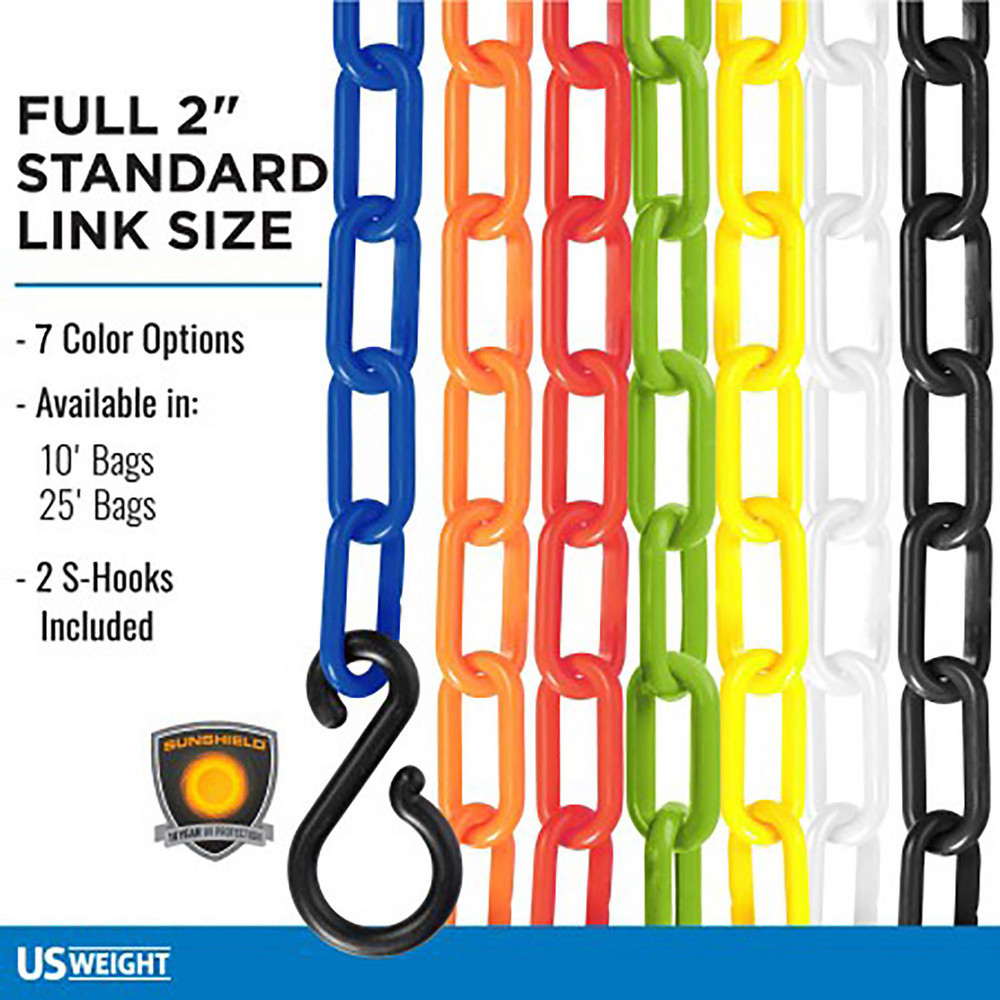 US Weight - Barrier Rope & Chain: Hook Fitting Material: Plastic | MSC ...