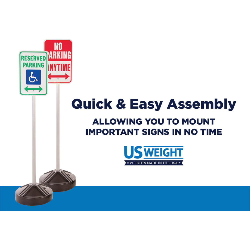 US Weight - Sign Accessories: Type: Portable Sign Post; For Use With ...