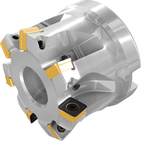 Iscar - Indexable High-Feed Face Mill: 50.8 to 80 mm Cut Dia, 27 mm ...