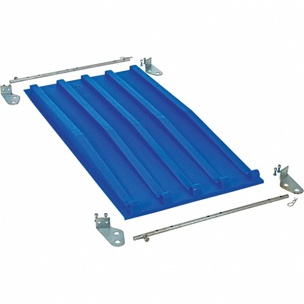 Vestil - Blue Polypropylene Self-Dumping Hopper Poly Lid | MSC Direct