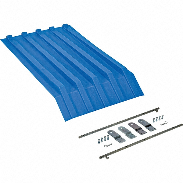 Vestil - Blue Polypropylene Self-Dumping Hopper Poly Lid | MSC Direct