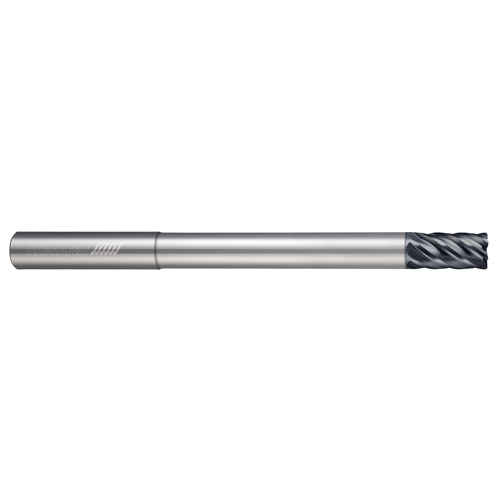 Helical Solutions - Corner Radius End Mill: 1/2" Dia, 5/8" LOC, 0.1250" Radius, 6 Flute, Solid ...