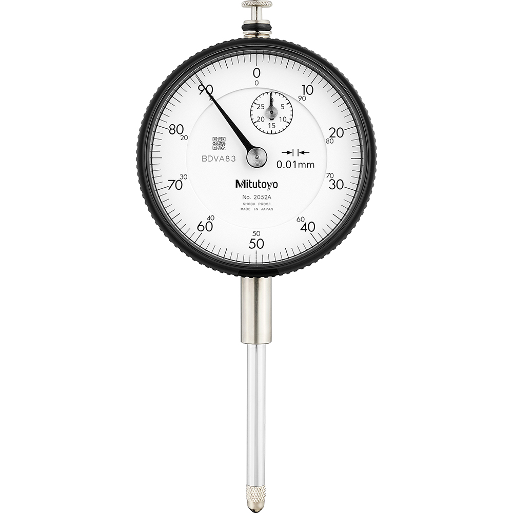 Mitutoyo - Dial Drop Indicator: +/-0-100 Dial Reading, 0.0100 mm Dial Graduation | MSC Direct