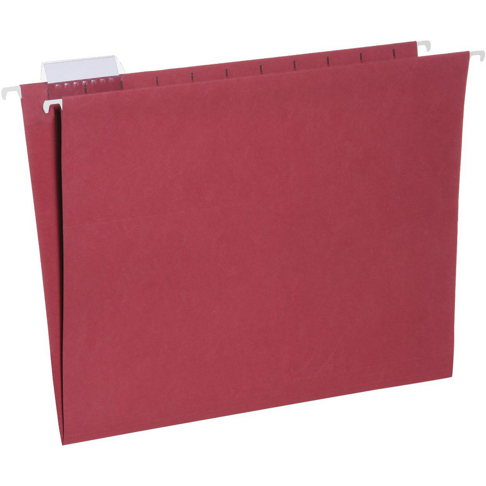 AbilityOne - 1/5 CUT LTR RED 25/BX HANGING FILE FOLDER | MSC Direct