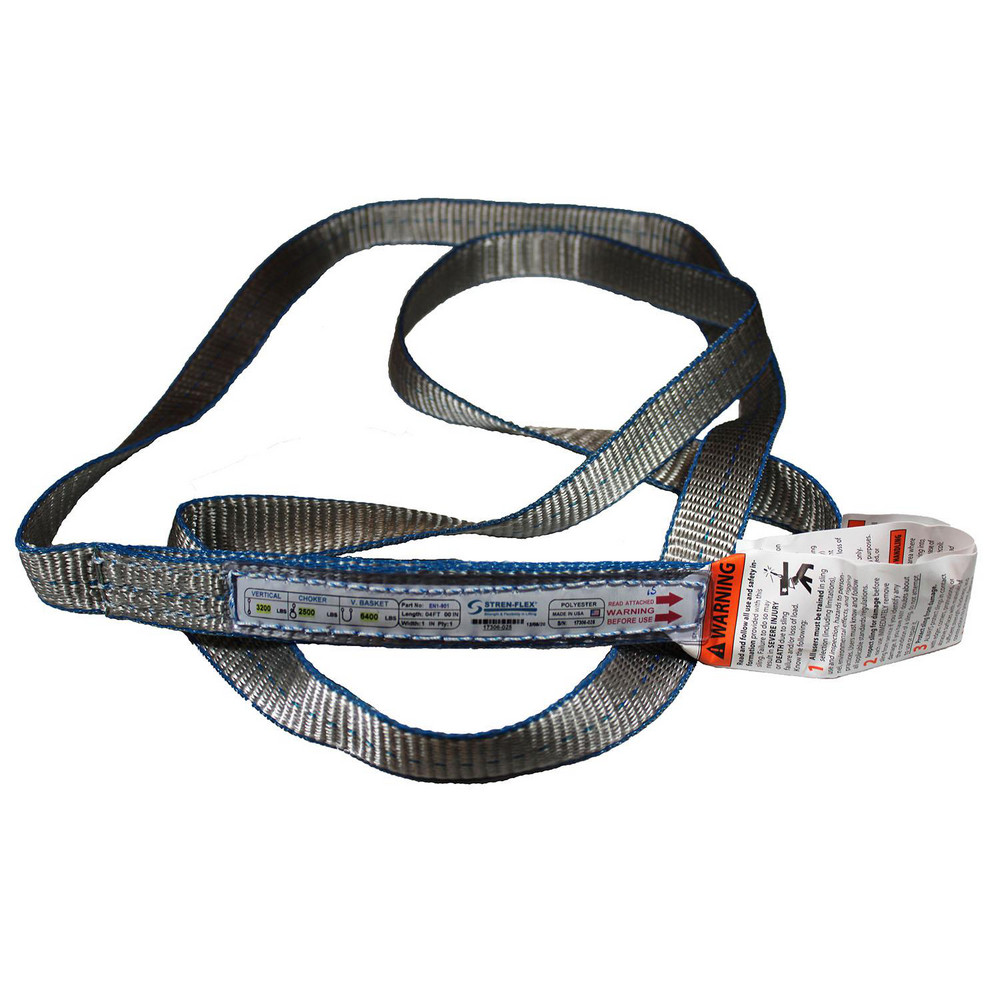 Stren-Flex - Endless, Type 5 Web Sling: 20' Long, 1" Wide, 6200 lb ...