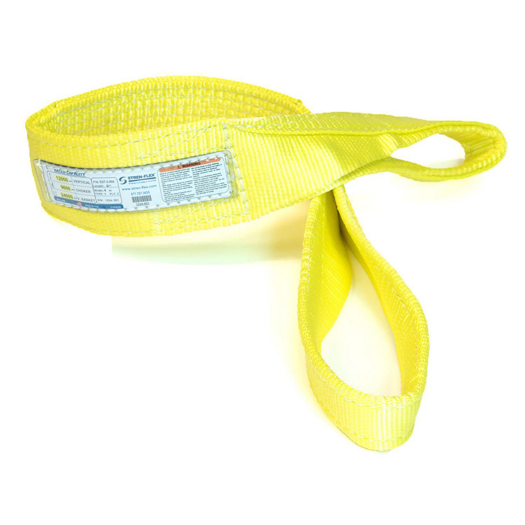 Stren-Flex - Slings & Tiedowns (Load-Rated); Sling Type: Eye & Eye ...