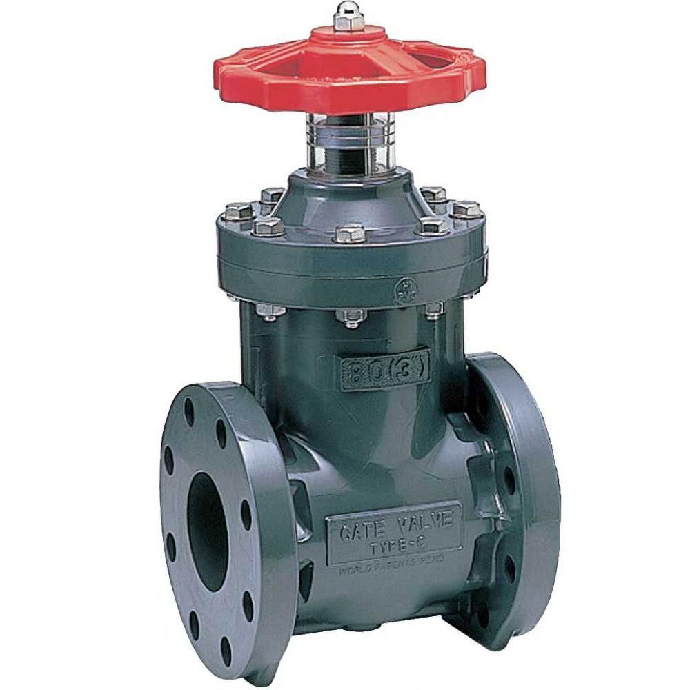 Asahi - Gate Valve: Gate, 4" Pipe, Flanged, Polyvinylchloride | MSC Direct