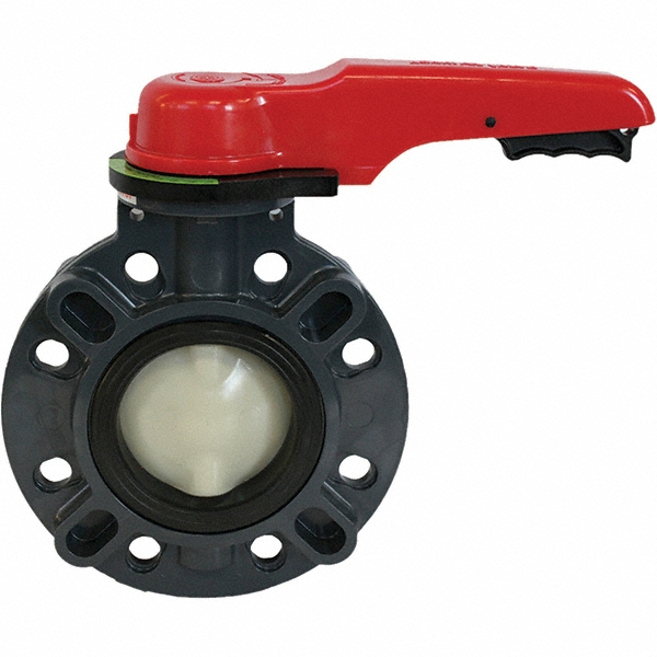 Asahi - Manual Wafer Butterfly Valve: 6" Pipe, Lever Handle | MSC Direct
