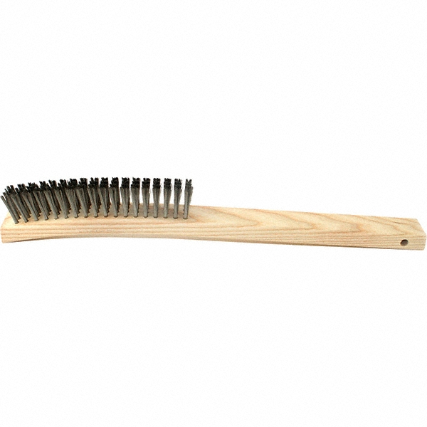Brush Research Mfg. - Scratch Brush: 4 Row, 19 Column, Stainless Steel ...