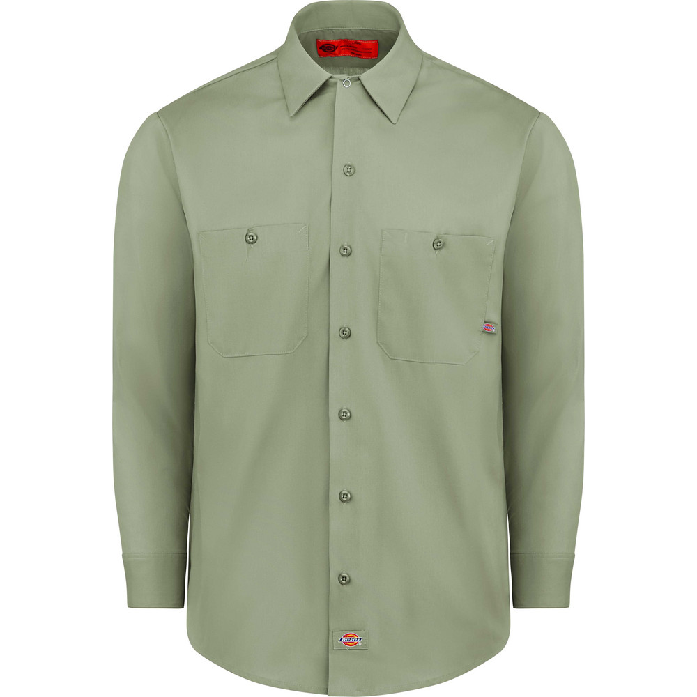 Dickies - Work Shirt: General Purpose, Long Sleeve Regular, Small ...