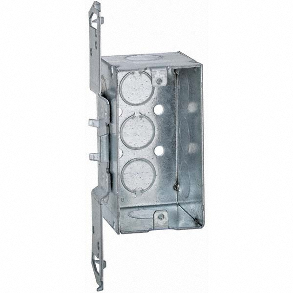 Hubbell-Raco - Electrical Device Box: Steel, Rectangle, 7" OAH, 2-3/8 ...