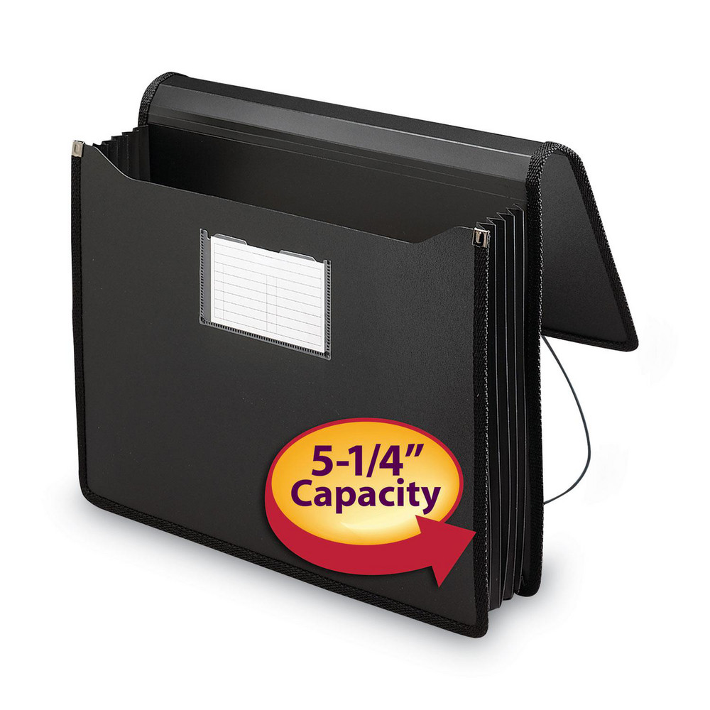SMEAD - Expanding Wallet: Letter, Black, 1/Pack | MSC Direct