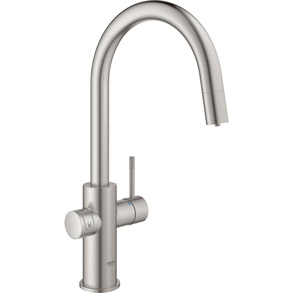 Grohe - Lavatory Faucets; Type: Pull Down Kitchen Faucet; Inlet ...