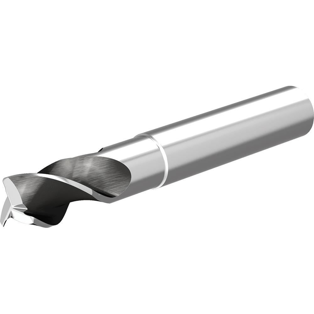 Widia - Corner Radius End Mill: 1/2" Dia, 5/8" LOC, 0.0300" Radius, 3 ...