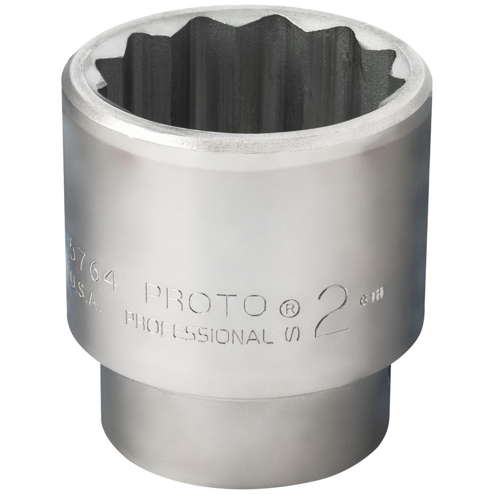 Proto - Standard Hand Socket: 1" Drive, 2" Socket, 12-Point | MSC Direct