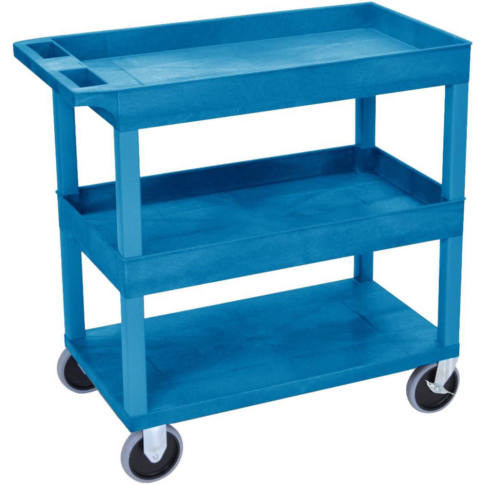 Luxor - Utility Utility Cart: 37-1/4" Long, 35-1/4" Wide, HDPE & PVC ...
