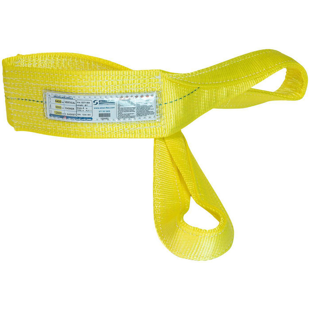 Stren-Flex - Twisted Eye & Eye, Type 4 Web Sling: 12' Long, 3" Wide ...
