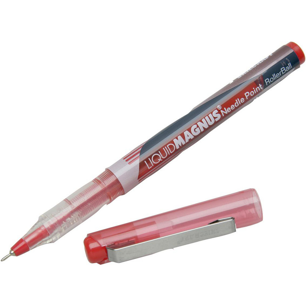 AbilityOne - RED INK MICRO PT 12/PK NEEDLE PT MAGNUS PEN | MSC Direct