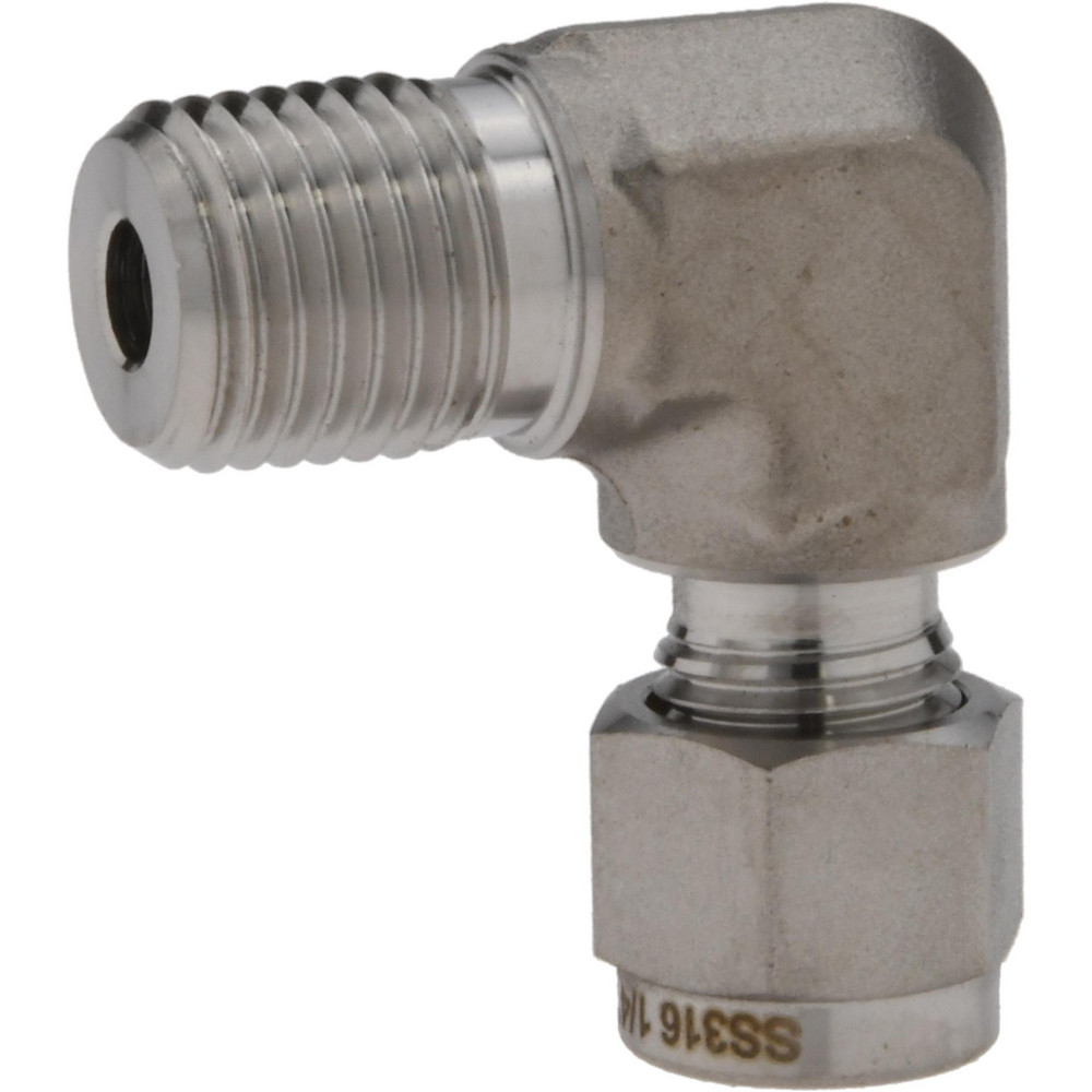 Value Collection - Compression Tube Male Elbow: 1/4" Tube OD ...
