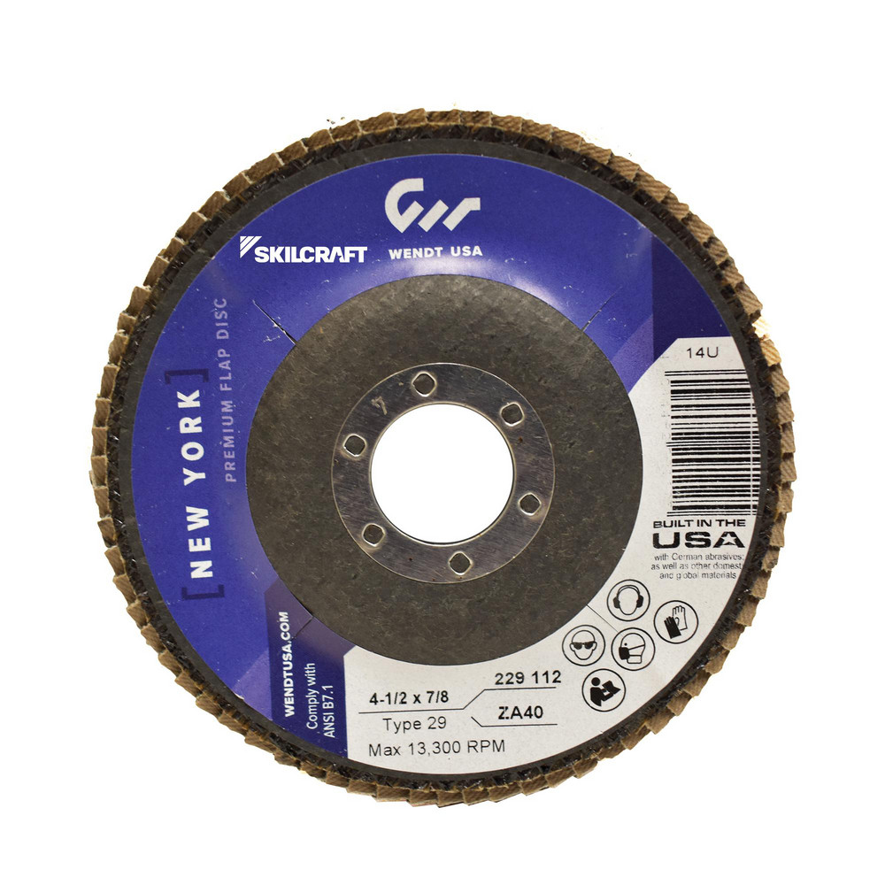 AbilityOne - 4.5X7/8 40G 5/PK TYPE 29 FLAP DISC | MSC Direct