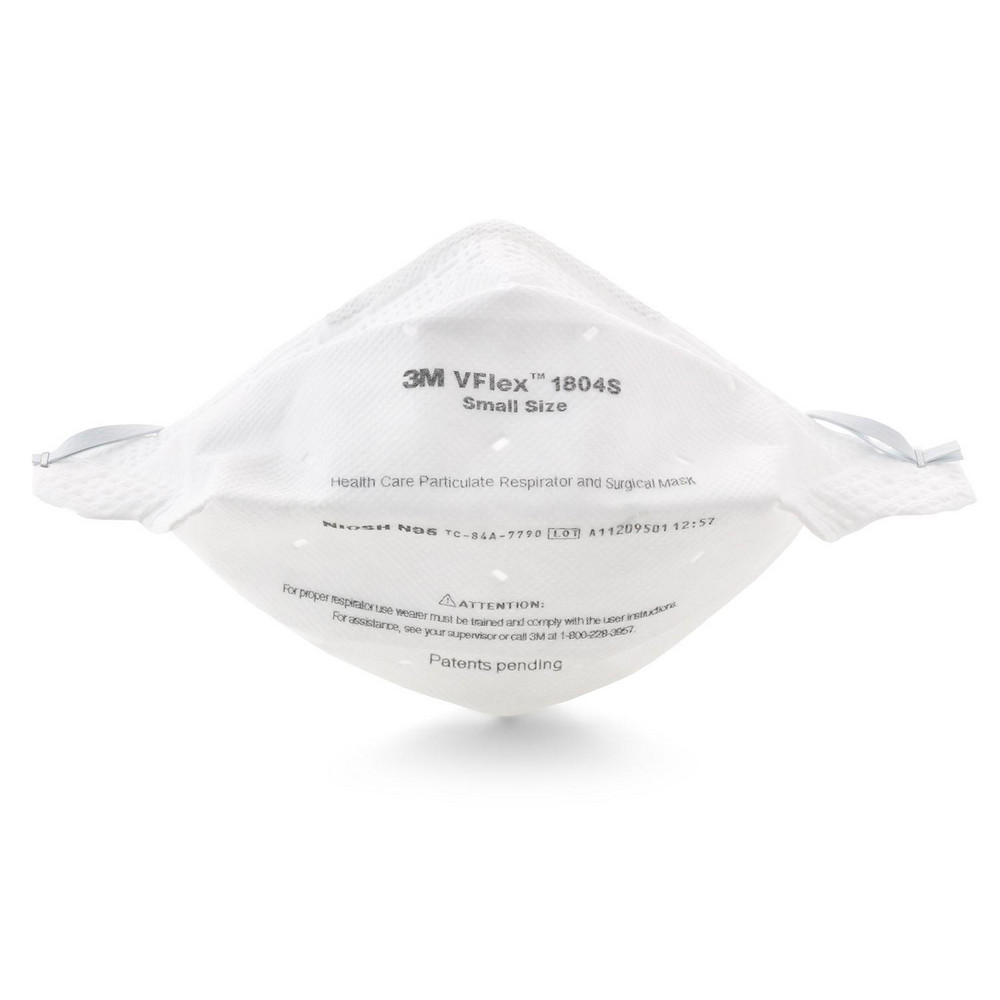 3M - Healthcare Respirator: Contains Nose Clip, White, Size Small | MSC ...