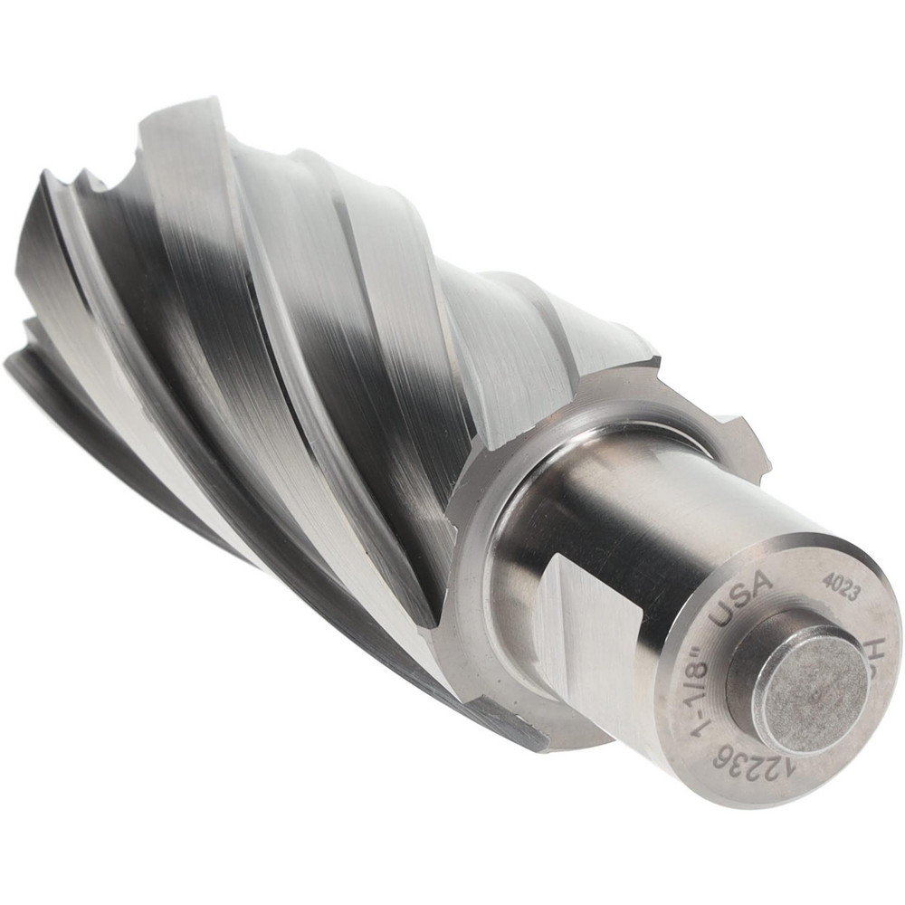 Hougen - Annular Cutter: 1-1/8" Dia, 2" Depth of Cut, High Speed Steel ...