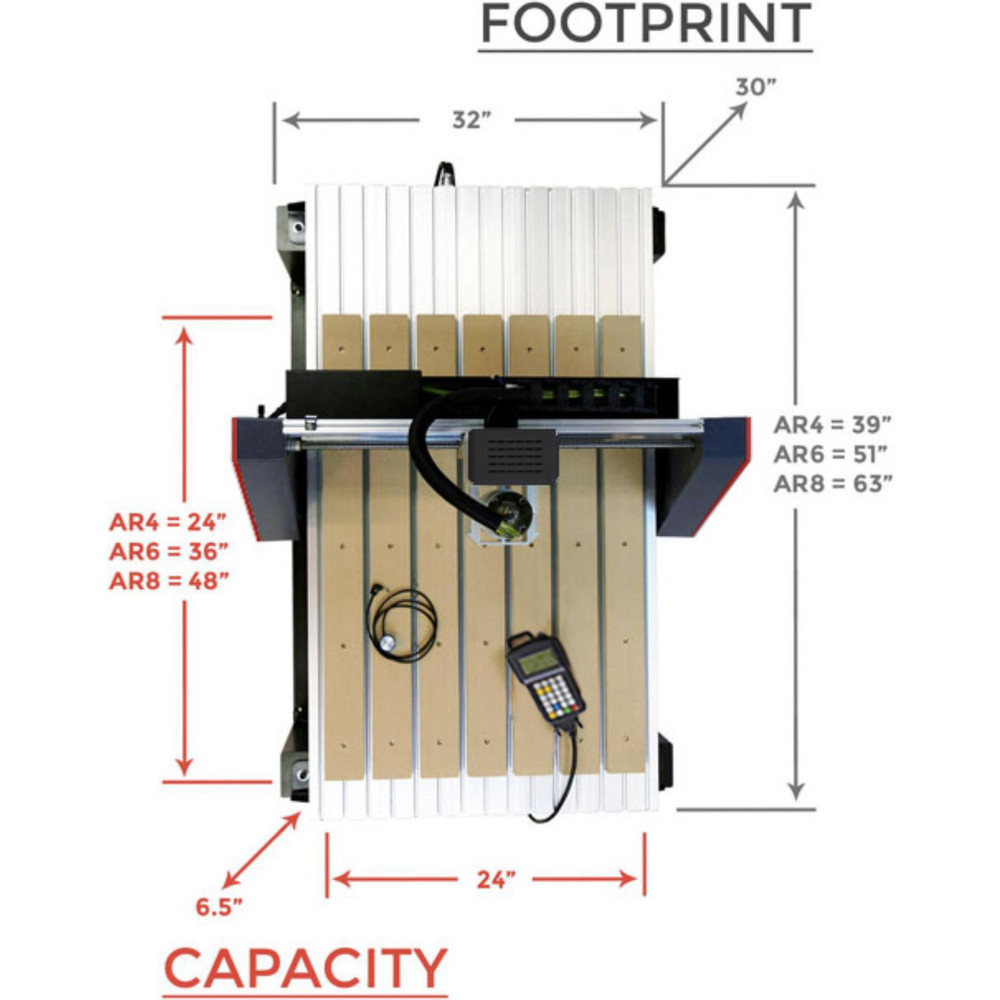 Axiom - CNC Routers; X Axis Travel Length (Decimal Inch): 24.0000; Y ...