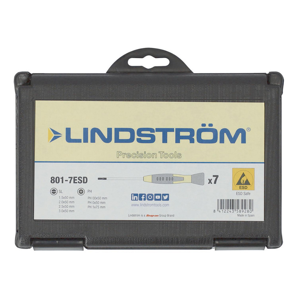 Lindstrom Tool - Screwdriver Sets; Screwdriver Types Included: Slotted ...