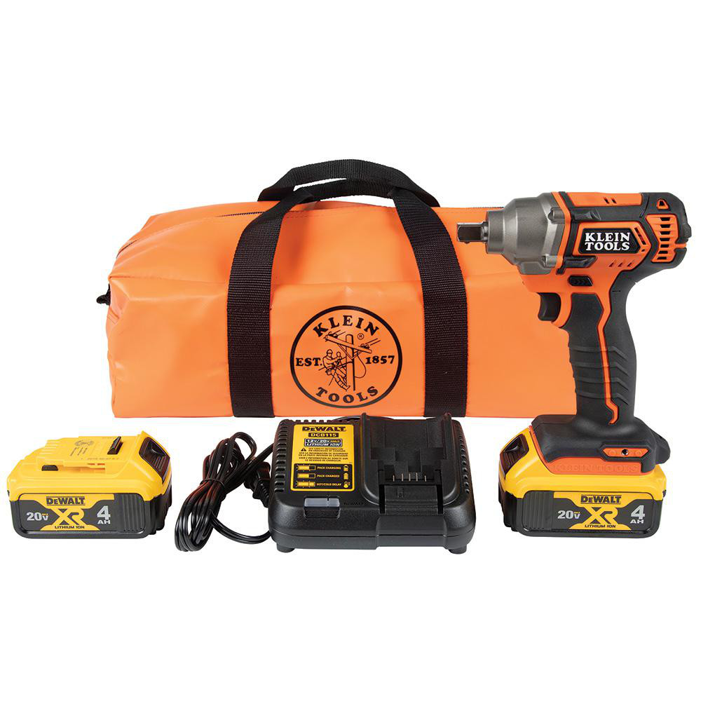 Klein Tools - 20.00 Volt, Pistol Grip Cordless Impact Wrench | MSC Direct