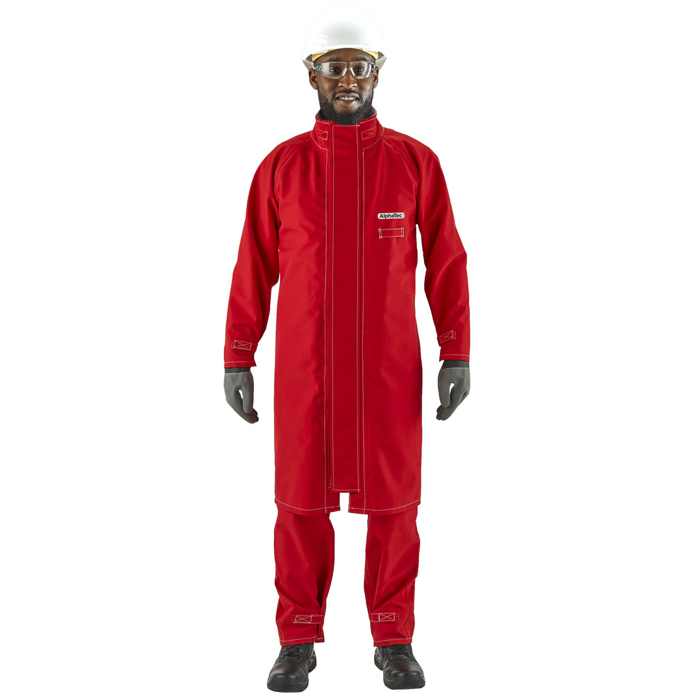 Ansell - Rain & Chemical Resistant Coat: 6X-Large, Red, 58-62" Chest ...