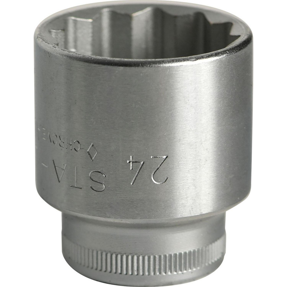 Stahlwille - Standard Hand Socket: 3/8" Drive, 24.00 mm Socket, 12 ...