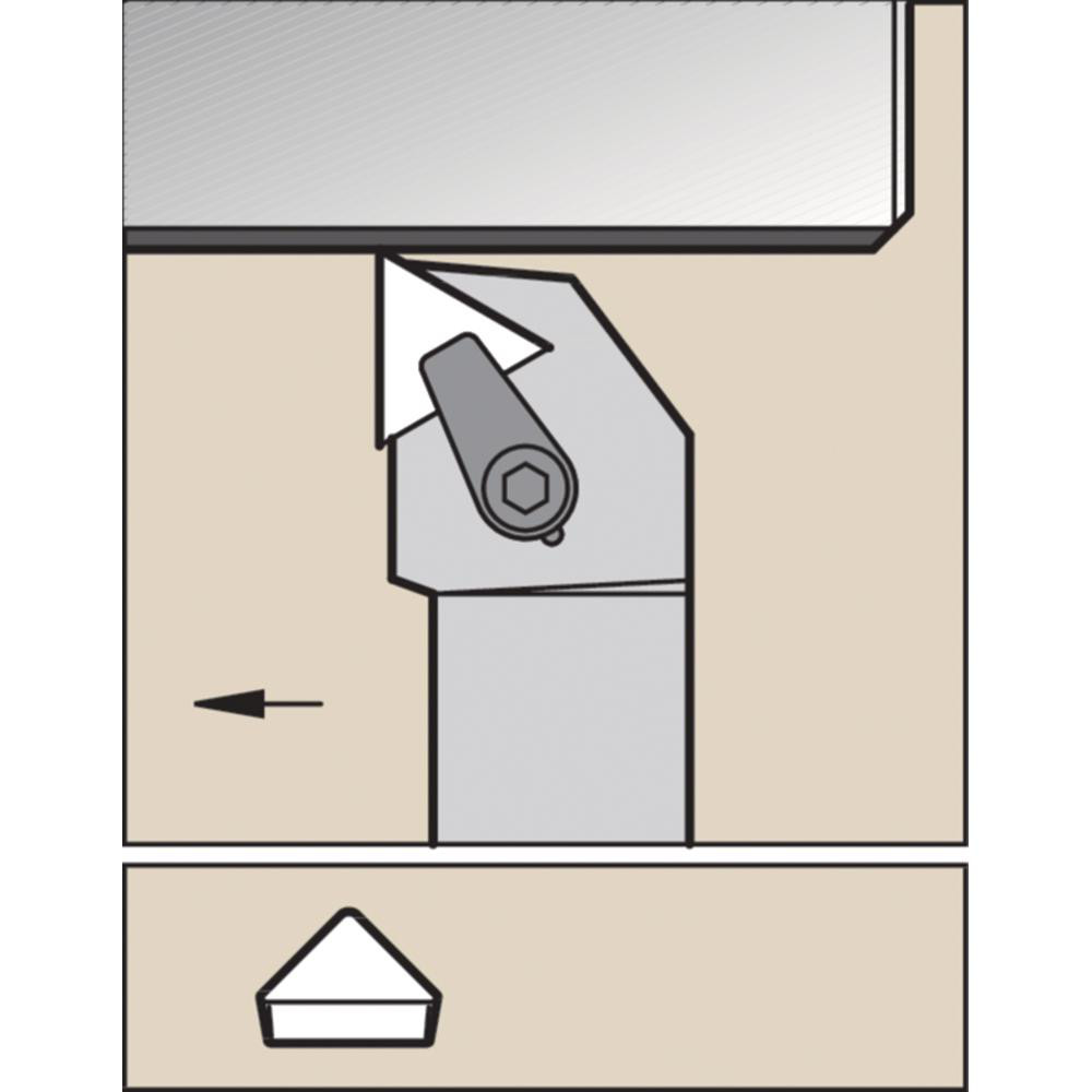 Widia - Indexable Turning Toolholder: 9.000 deg Lead Angle, Clamp | MSC ...