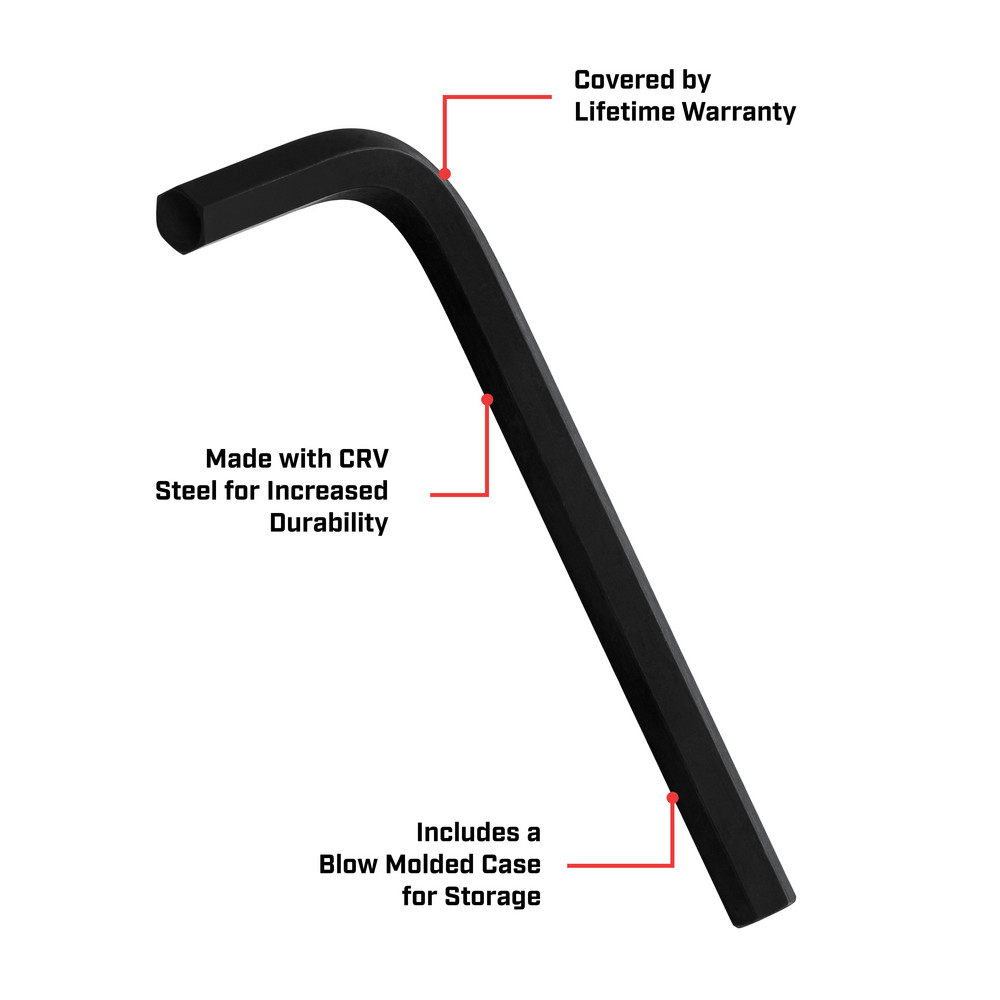 Allen - L-Handle Hex Key: 5/16", Hex End, Short Arm | MSC Direct