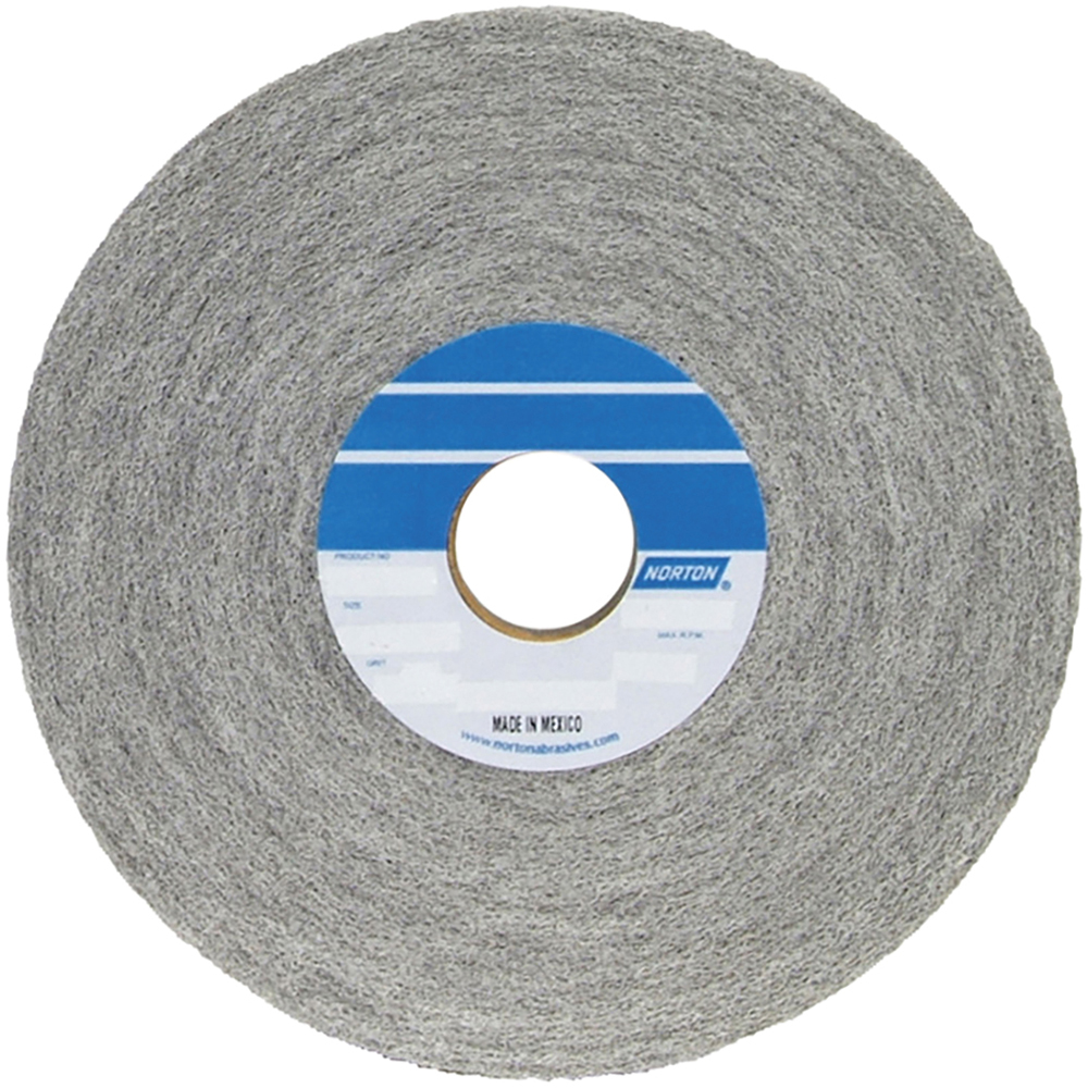 Norton - Deburring Wheel: 8" Dia, 2" Face Width, 3" Hole, Density 8 ...