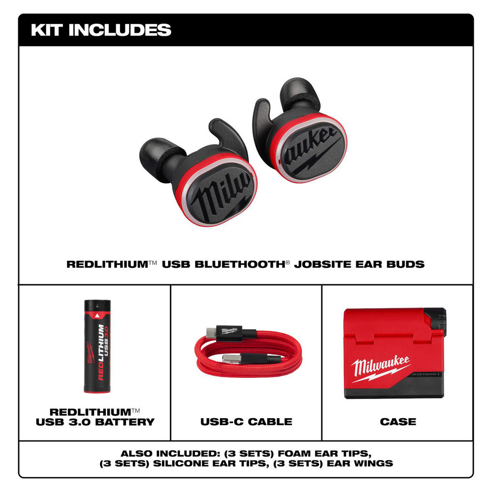 Milwaukee Tool - Computer & Laptop Accessories: Type: Earbuds | MSC Direct