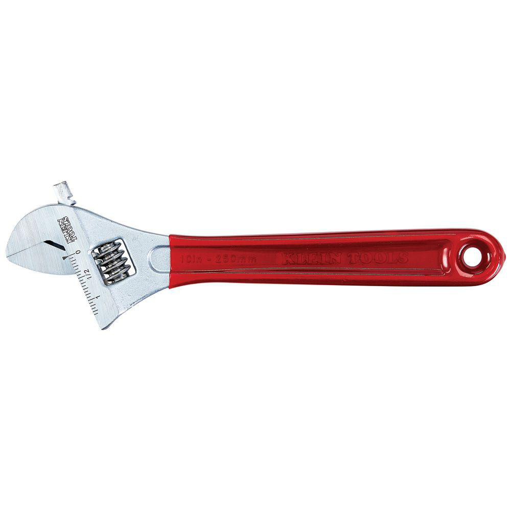 Klein Tools - Adjustable Wrench: 10" OAL, 1-5/16" Jaw Capacity | MSC Direct