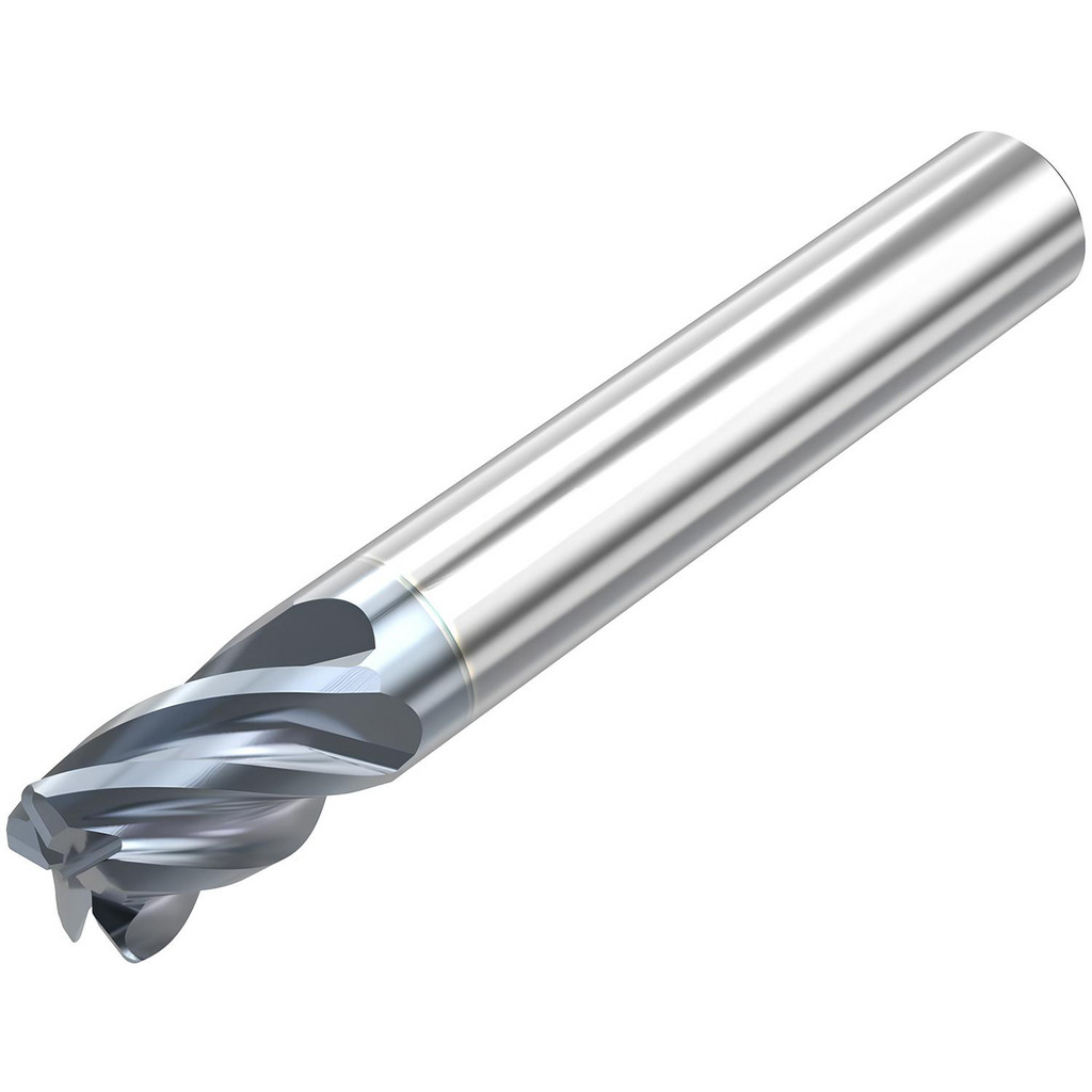 Seco - Corner Radius End Mill: 3/8" Dia, 1/2" LOC, 0.0150" Radius, 5 ...