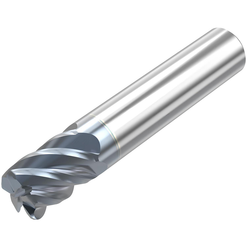 Seco - Corner Radius End Mill: 3/8" Dia, 1/2" LOC, 0.0625" Radius, 5 ...